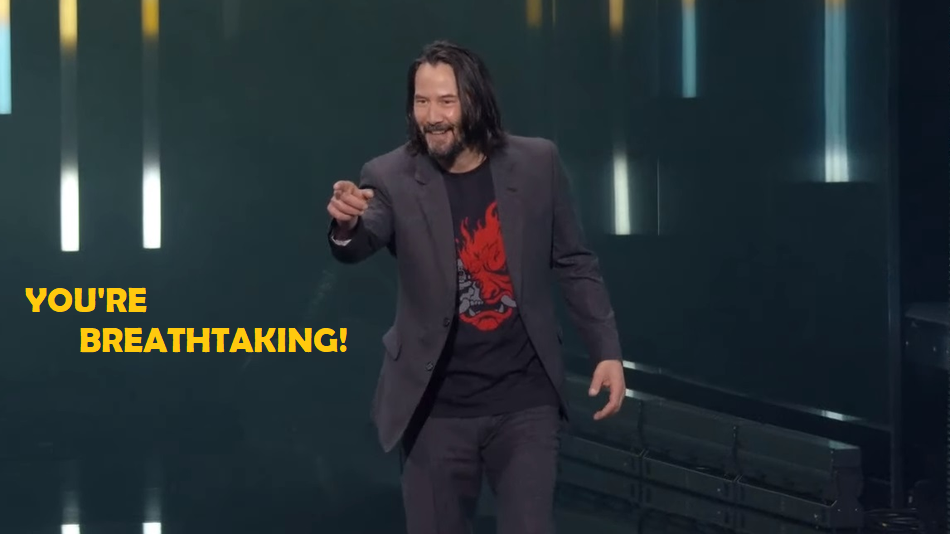 Keanu Reeves in Cyberpunk 2077 – Guy Who Shouted “You’re Breathtaking ...